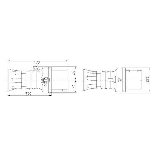 Gewiss spina mobile 32A 3P+N+T GW60020H - D'Alessandris